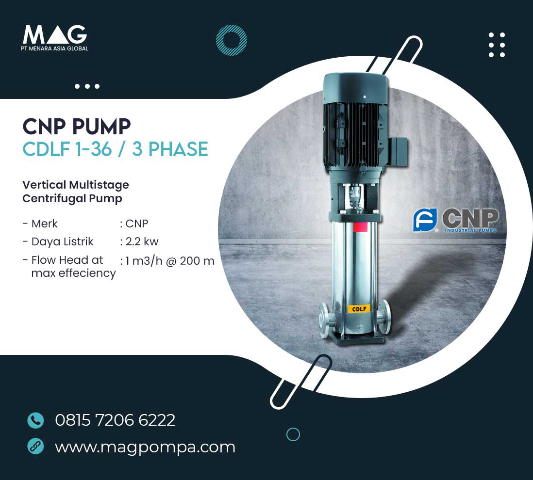 Pompa Air CNP CDLF 1-36 / 3Phase